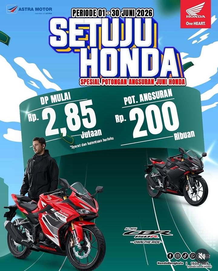 Impian Punya Honda CBR150R Kini Lebih Mudah Lewat Promo Setuju Honda
