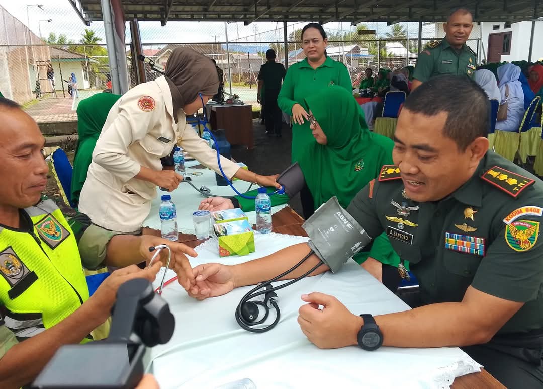 Peringati HUT Ke-79 Persit Kartika Chandra Kirana, Kodim 0408 Gelar Donor Darah untuk Kemanuasiaan